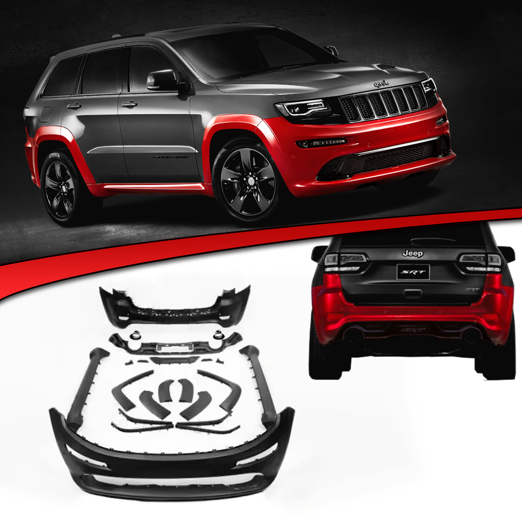 Fits 2014-2021 Jeep Grand Cherokee SRT Full Conversion Body Kit / Styl